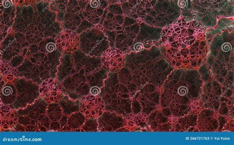 3d Illustration Of A Beautiful Fractal Molecular Abstract Computer