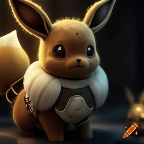 Male Anthropomorphic White Eevee Fursuit Character On Craiyon