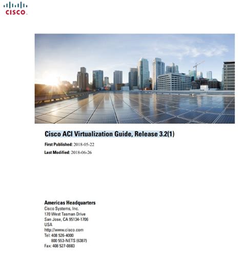 Cisco Aci Virtualization Guide Release 32 Expert Training
