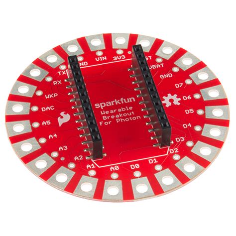 sparkfun photon wearable shield particle dev 13328 core electronics