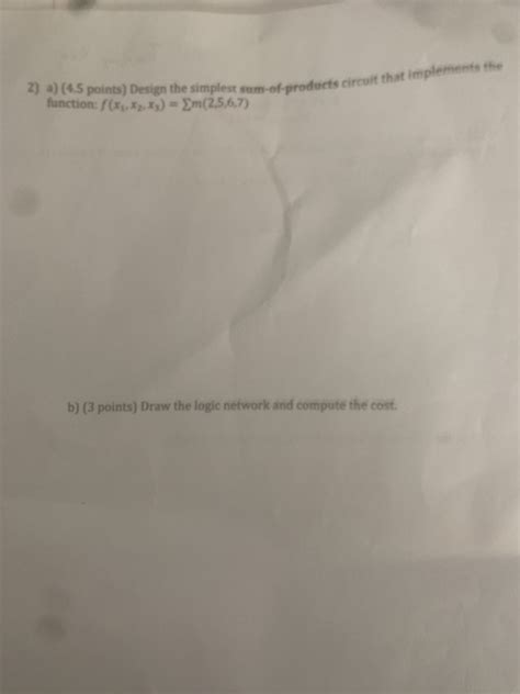 solved s the 2 a 45 points design the simplest