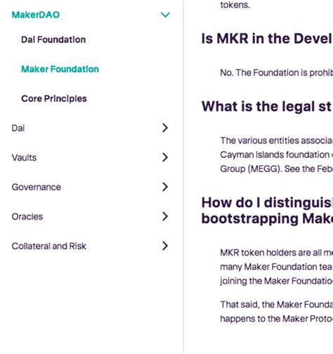 Bug Text Styling With Sidenav · Issue 409 · Makerdaocommunity