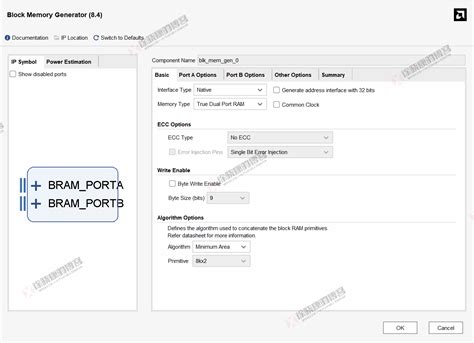 Xilinx Ip 解析之 Block Memory Generator V84 ——02 如何配置 Ip（仅 Native 接口）