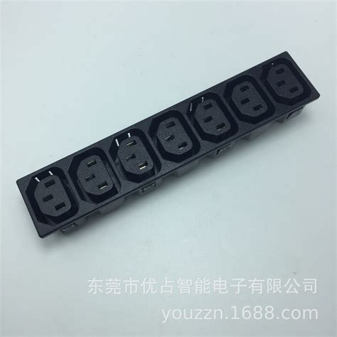 优占机柜插座 Pdu插座 品字七连座 排插联座 R 302g7 C13组合插座 阿里巴巴