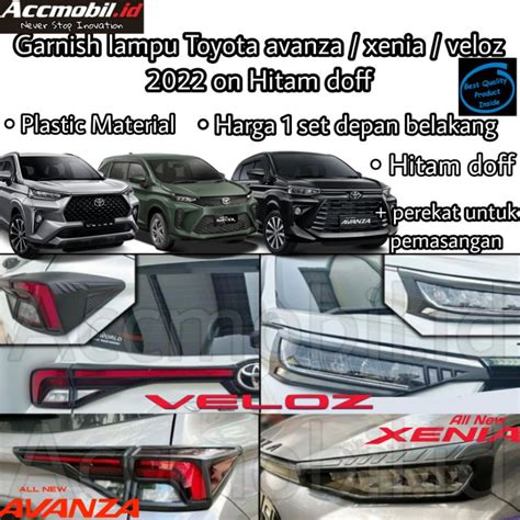 Jual Paket Garnish Lampu Depan Belakang All New Avanza Xenia Veloz On Shopee Indonesia