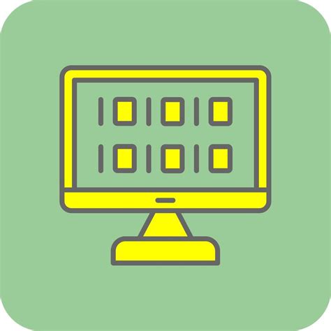 algorithm filled yellow icon 44077935 vector art at vecteezy