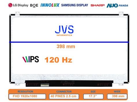 Tela N173HHE G32 REV C2 Fosco 17 3 Polegadas FHD 120 Hz Novo