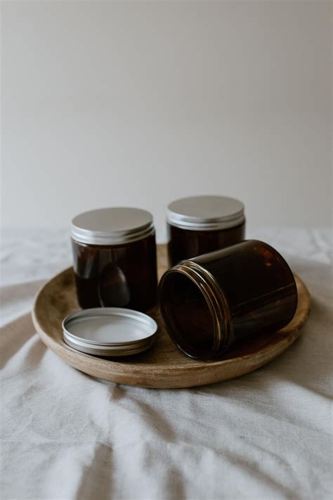 500 Ml Amber Glass Jars