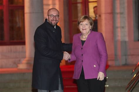 Premier Michel Op Bezoek Bij Duitse Bondskanselier Merkel De Morgen