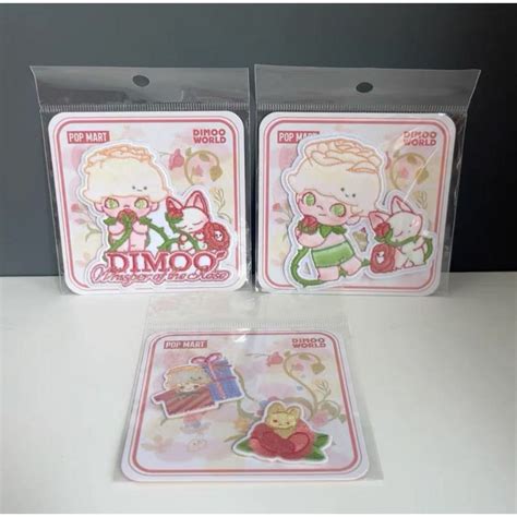 Dimoo Rose Whisper Embroidery Sticker Shopee Philippines