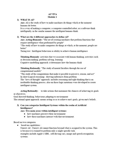 ai viva pdf artificial intelligence intelligence ai and semantics