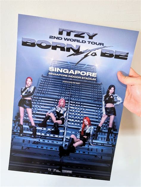 Itzy World Tour Singapore 2024 Concert Poster Hobbies And Toys