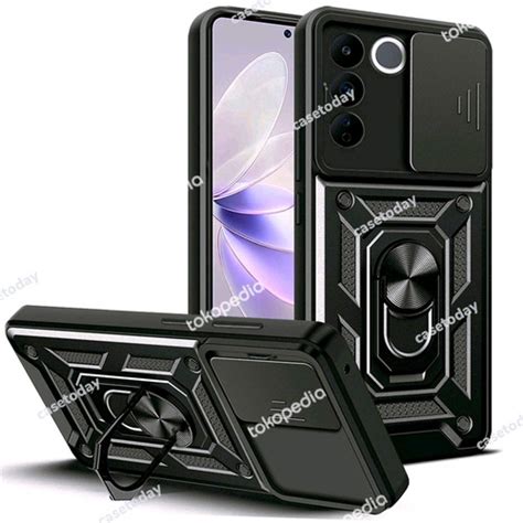 Jual Vivo V27 V27e Pro 5g Casing Case Hardcase Robot Ringstand Cam