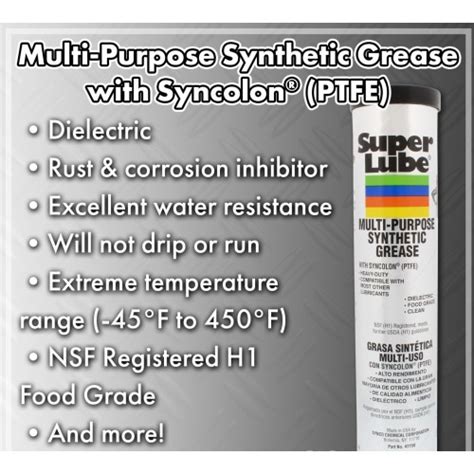 41150 Super Lube Synthetic Grease With Ptfe 400 Gram