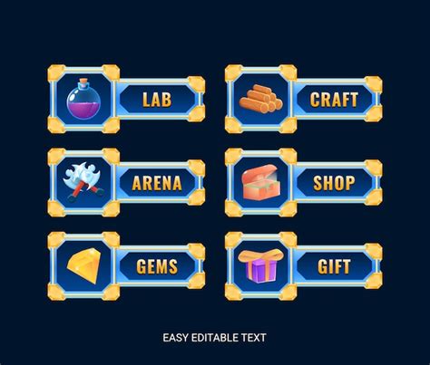 Premium Vector Set Of Fantasy Golden And Diamond Border Frame With Grade For Gui Asset Elements