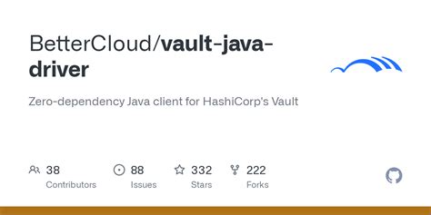 Github Bettercloudvault Java Driver Zero Dependency Java Client For