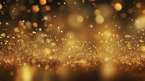 Abstract Luxury Gold Background With Gold Particles Glitter Vintage