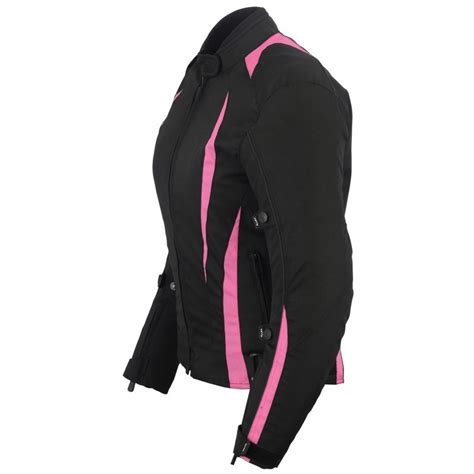 Traje De Moto Para Mujer En Color Negro Y Rosa