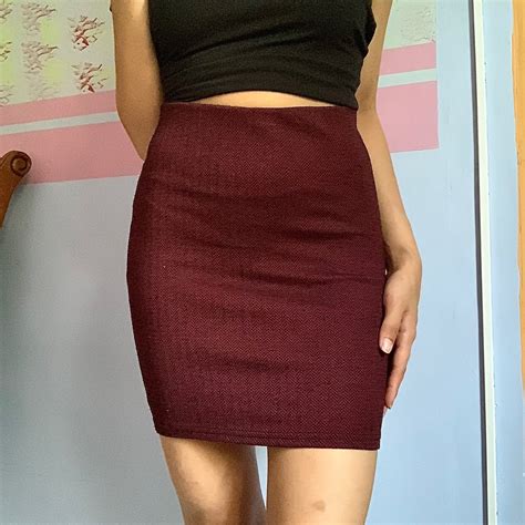 Primark Red Office Pencil Skirt On Carousell