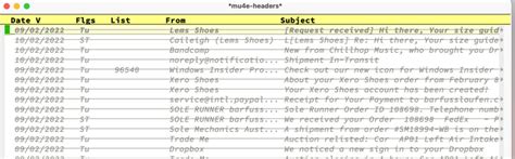 how can my mu4e inbox display be consistent with my other email clients