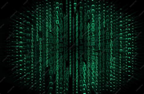 Premium Photo Green Binary Cyber Circuit Future Technology Concept