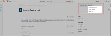 Glossary Permissions — Alation User Guide