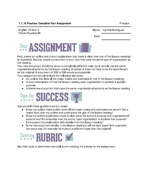 1 1 10 Practice Complete Your Assignment 1 1 Practice Complete Your Assignment Practice