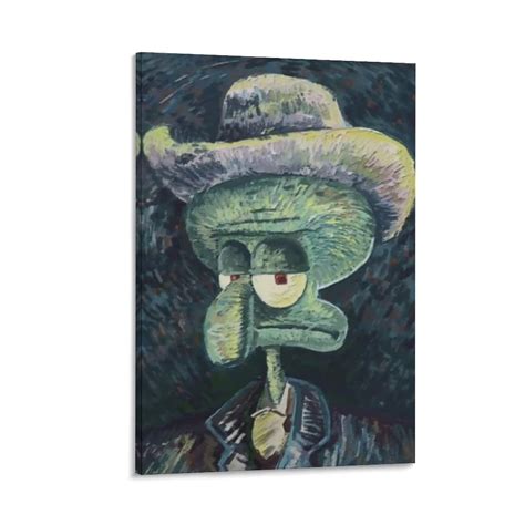 Squidward Hat Art