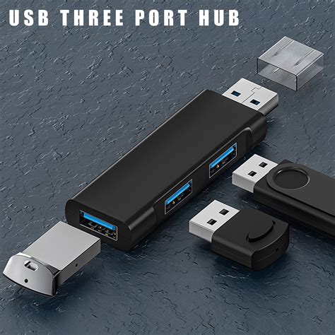 Expansión Del Divisor Del Hub Múltiple De 3 Puertos Usb 30 De Alta