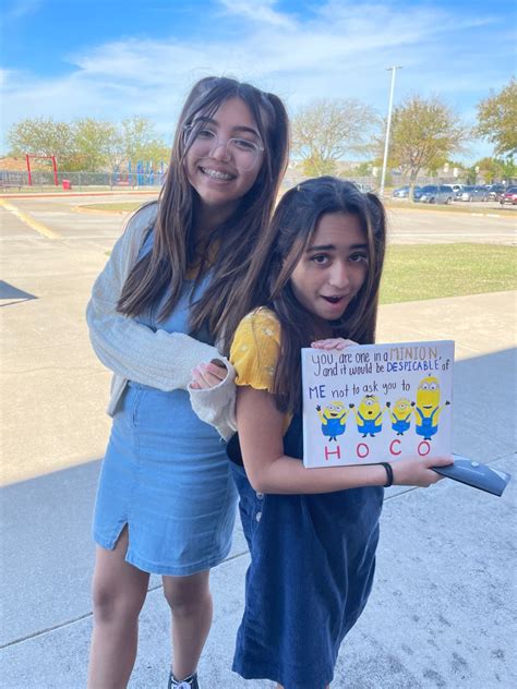 Bff Hoco Proposal Best Friend Goals Despicable Minions Hoco Proposals