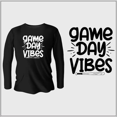 Premium Vector Game Day Vibes T Shirt Design With Vector