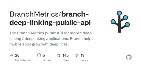 Github Branchmetrics Branch Deep Linking Public Api The Branch