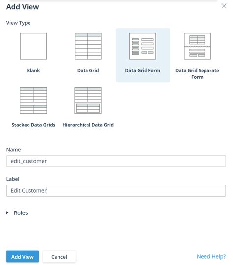 Adding And Editing A Data Grid Form View