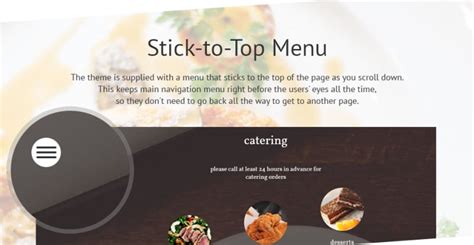 Cafe And Restaurant Responsive Website Template