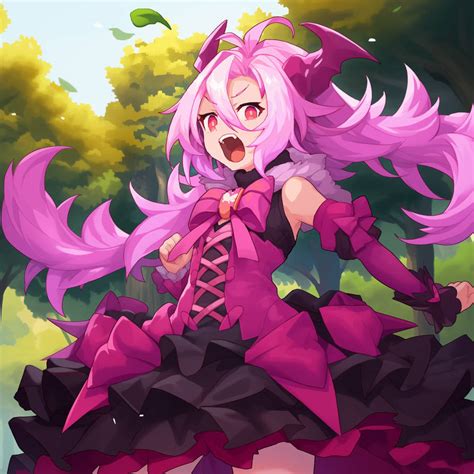 Girl In Pink And Black Dress By Tuwalg On Deviantart