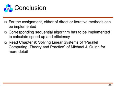 Ppt Assignment Solving System Of Linear Equations Using Mpi