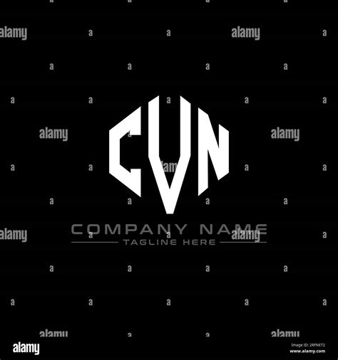 Cvn Letter Logo Design With Polygon Shape Cvn Polygon And Cube Shape