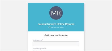 Munnu Kumar Online Resume Craftmycv