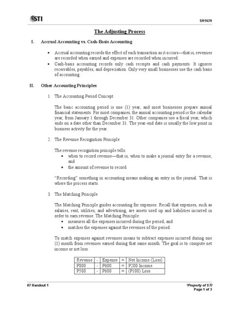 Understanding The Importance Of Adjusting Entries A Comprehensive