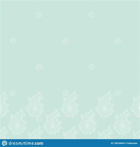Vector Paisley Repeat Seamless Pattern Stock Illustration