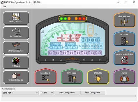 Configuration Software Dash2 Race Technology Ltd Automotive