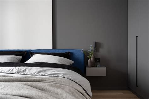 Серый минимализм в евродвушке 43 кв м