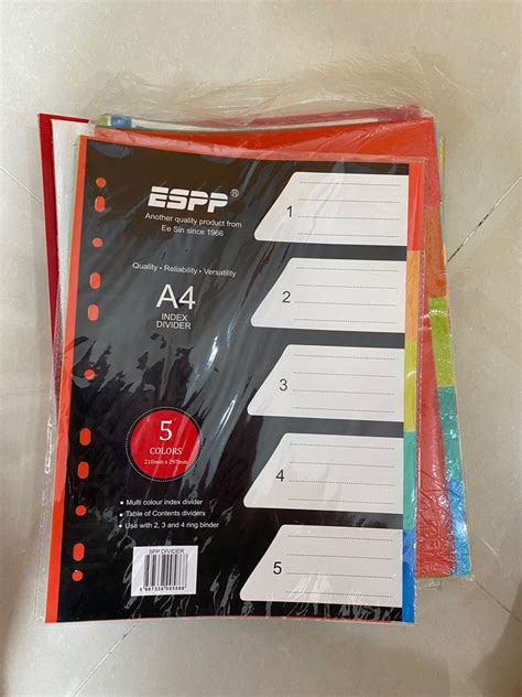 Plastic Dividers Hobbies Toys Stationery Craft Stationery Babe Supplies On Carousell