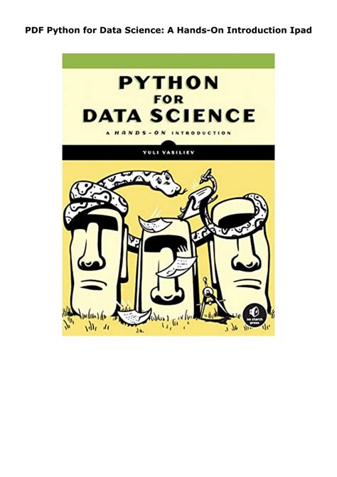 PDF Python For Data Science A Hands On Introduction Ipad