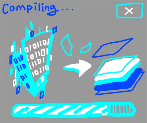 Code Being Compiled Drawception