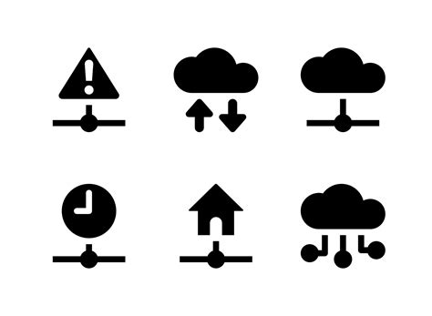 Simple Set Of Network Related Vector Solid Icons 2511574 Vector Art At Vecteezy