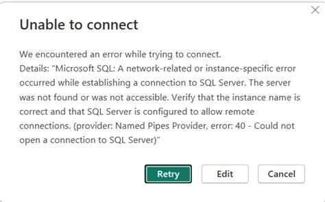 solved unable to connect with mysql server microsoft fabric community
