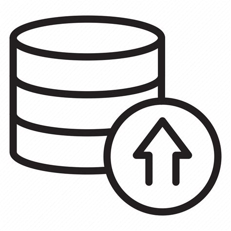 database data file hosting server storage upload icon download