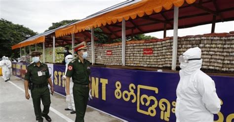 Myanmar Drug Destruction