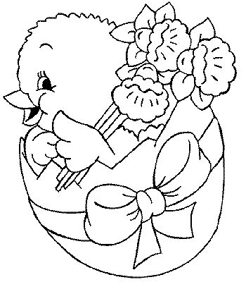 Coloriage A Imprimer Poussin Gratuit Et Colorier